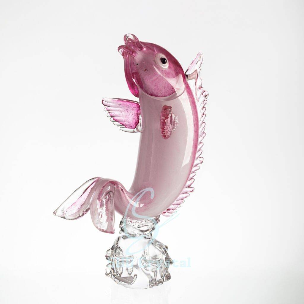 D310*H420 mm Crystal Carp Jumps over the Dragon Gate Sculpture - SHD ...