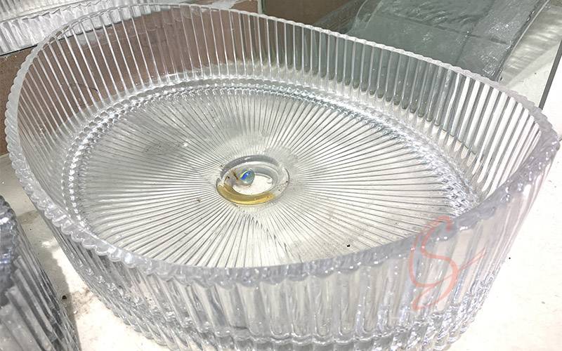 Custom Diamond Crystal Washbasins | Luxury Glass Sink OEM
